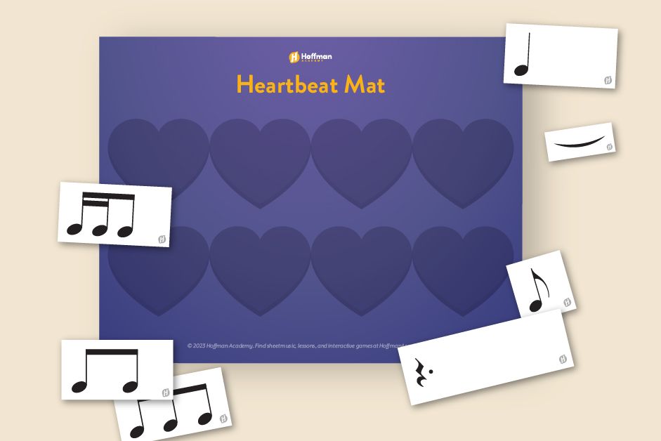 Printable Heart Beat Mat - Hoffman Academy Blog
