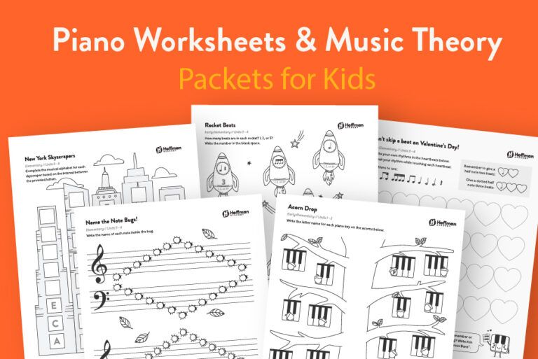 11 Music Coloring Sheets for Kids | Printable PDFs