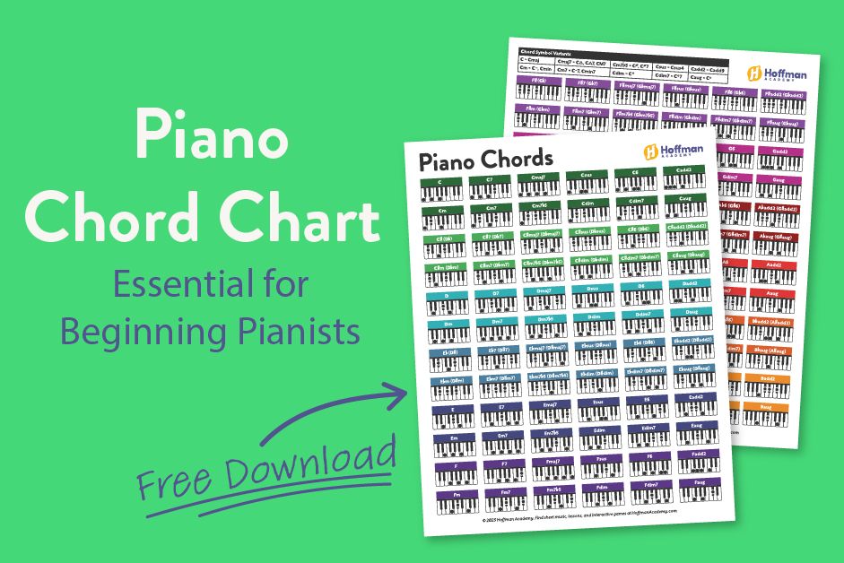 Piano Chord Chart Reference Guides | Free Printable PDFs