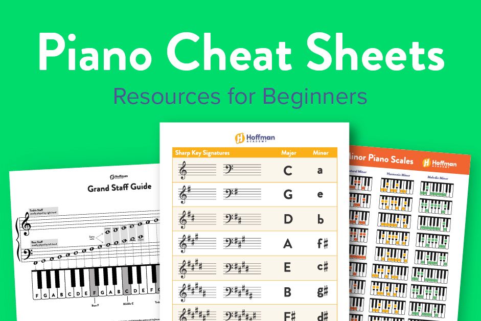 Piano Cheat Sheets: Chords, Notes, Scales, Keys | Printable, Free