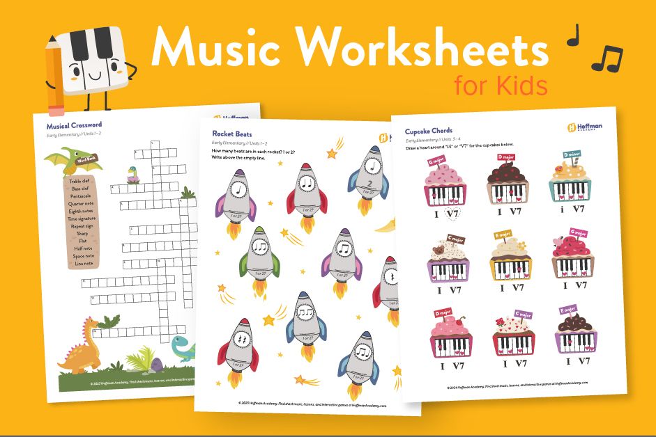 Music Worksheets for Kids | 20 Free Activity Pages