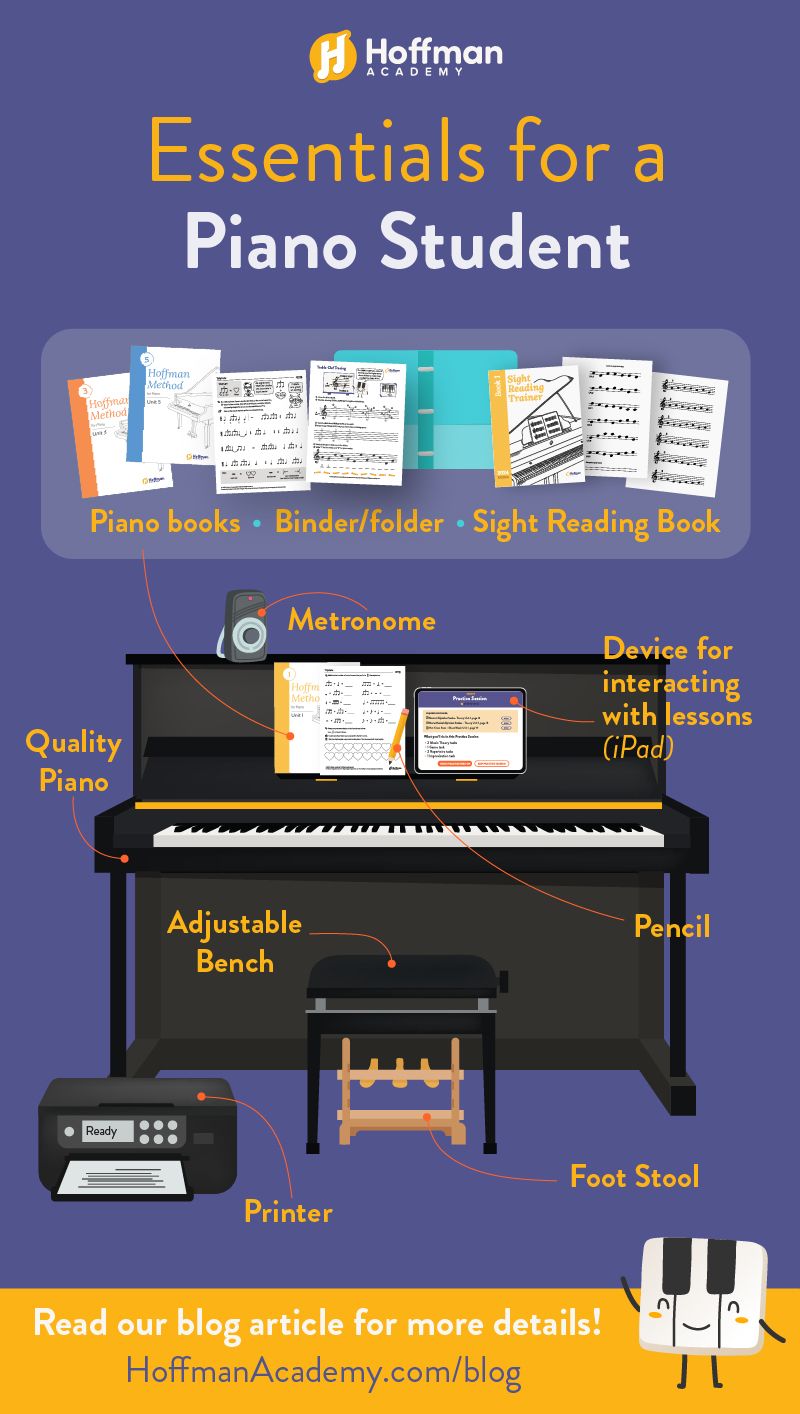 15+ Essential Materials for a Piano Student