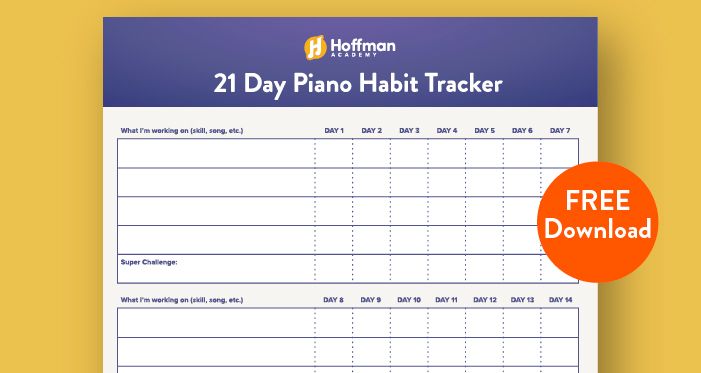 Piano Planner Sheets | Free Resources for Beginners