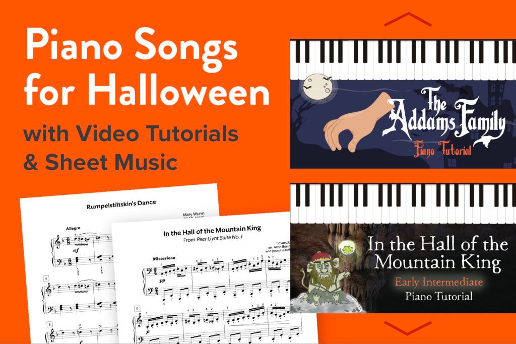 Halloween Piano Songs | Sheet Music & Video Tutorials