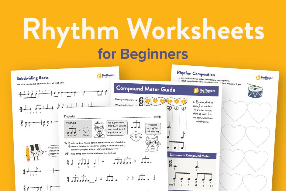 12 Rhythm Worksheets for Beginners | Free & Premium PDFs