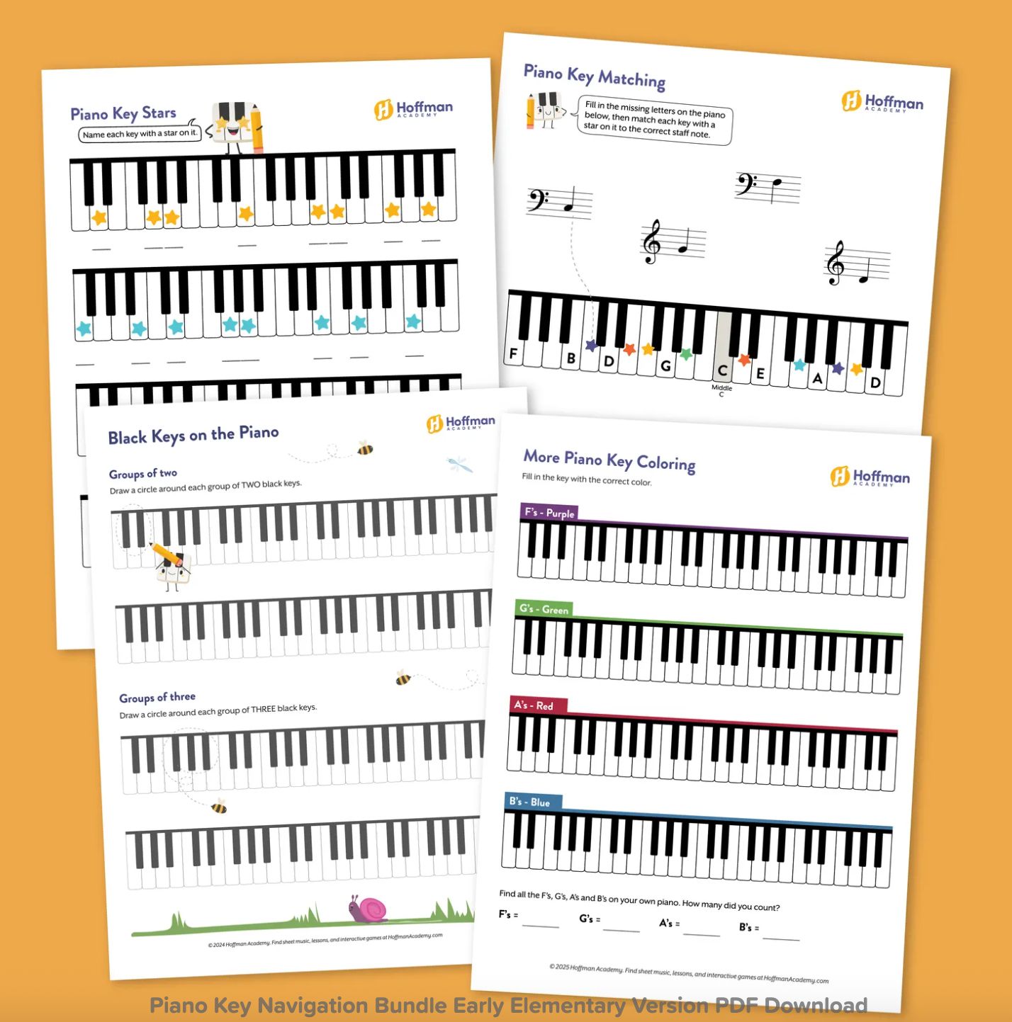 11 Music Coloring Sheets for Kids | Printable PDFs