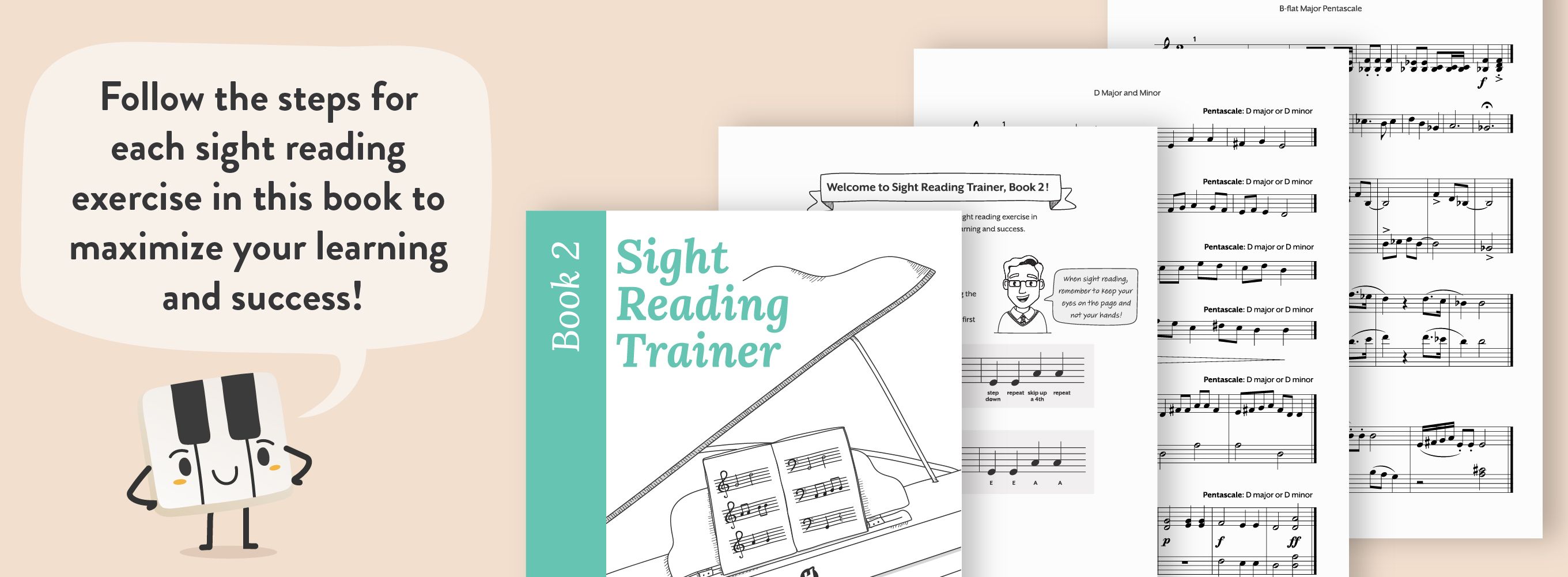 Sight Reading Books for Piano from Hoffman Academy | PDFs