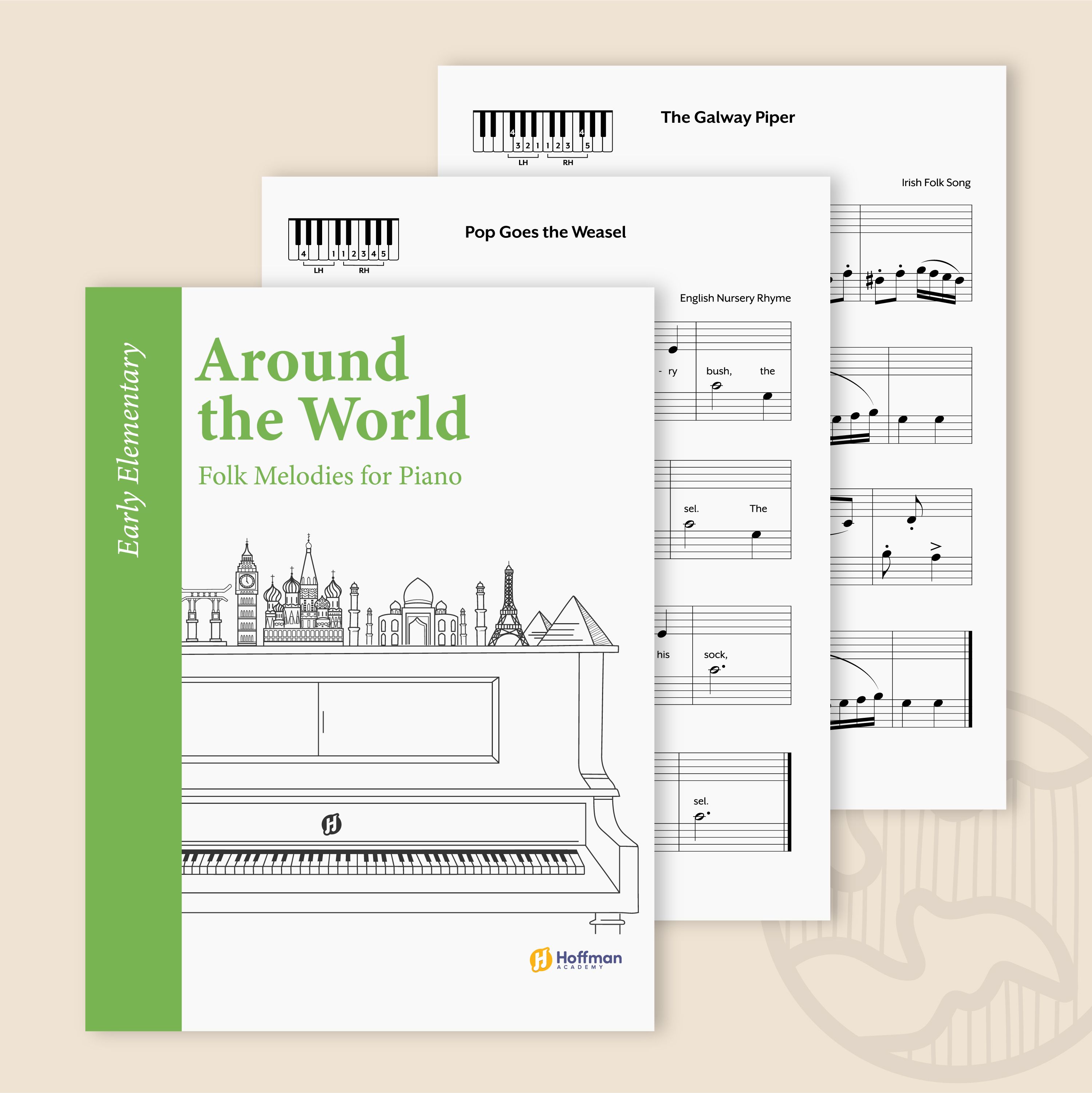 Easy Piano Sheet Music | World Folk Melodies