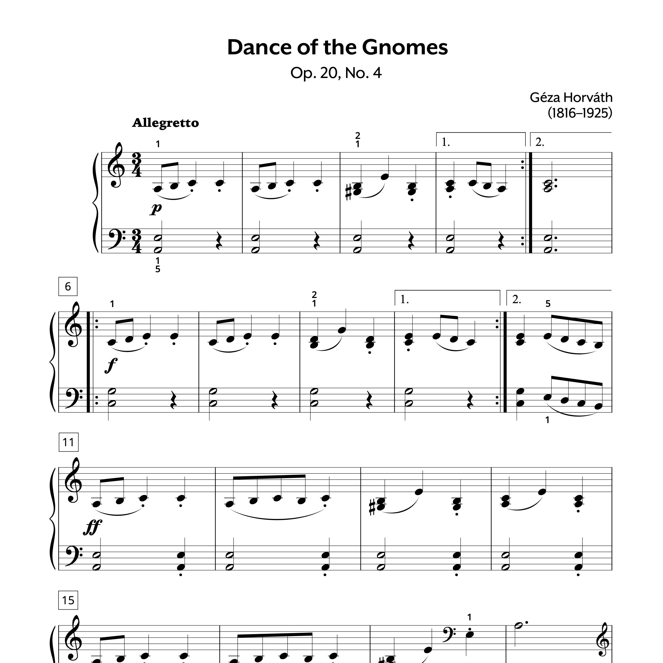 Dance of the Gnomes, Op. 20, No. 4