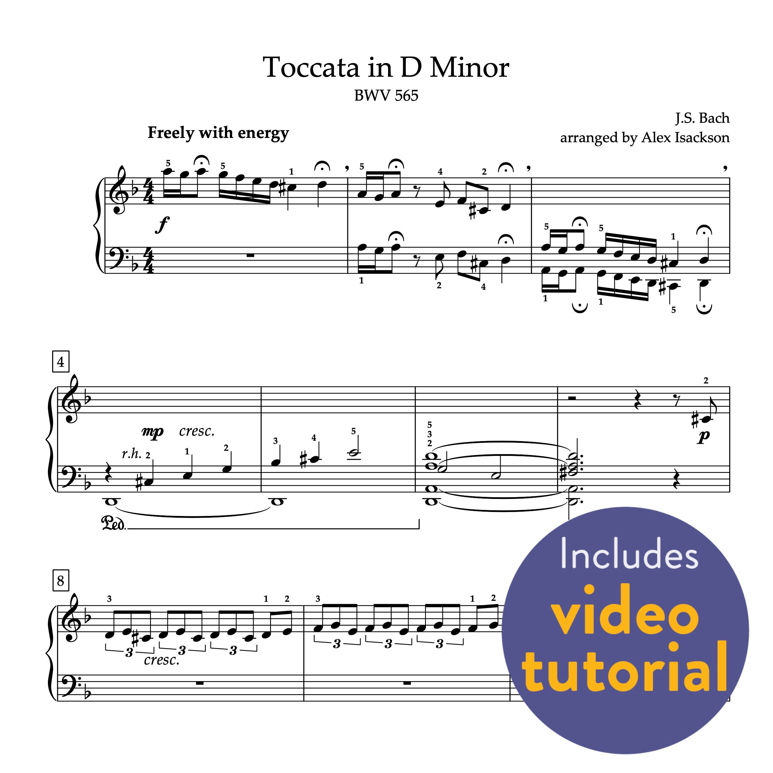 Toccata in D Minor, BWV 565 Sheet Music | J.S. Bach