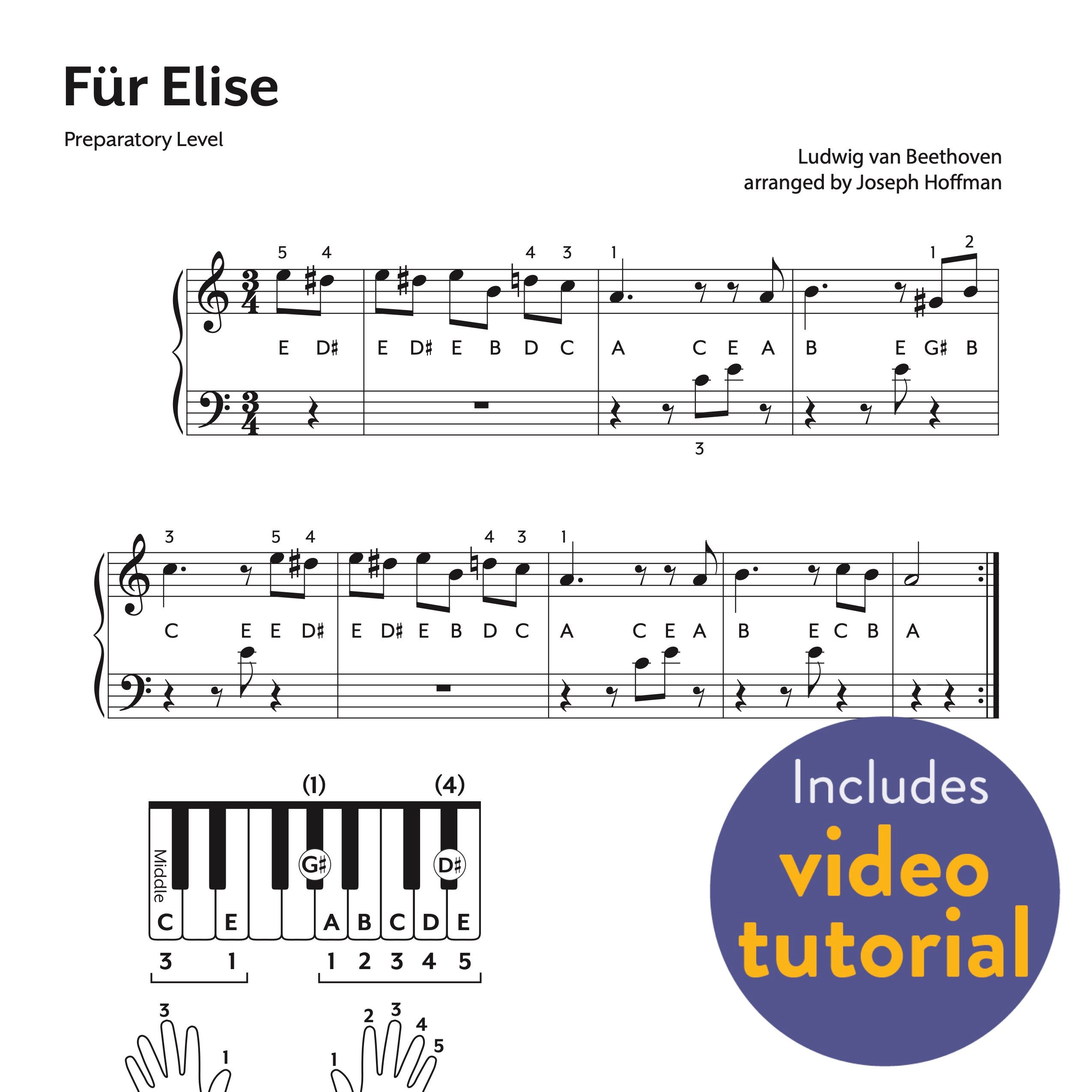 Für Elise Sheet Music | Super Easy Version, PDF