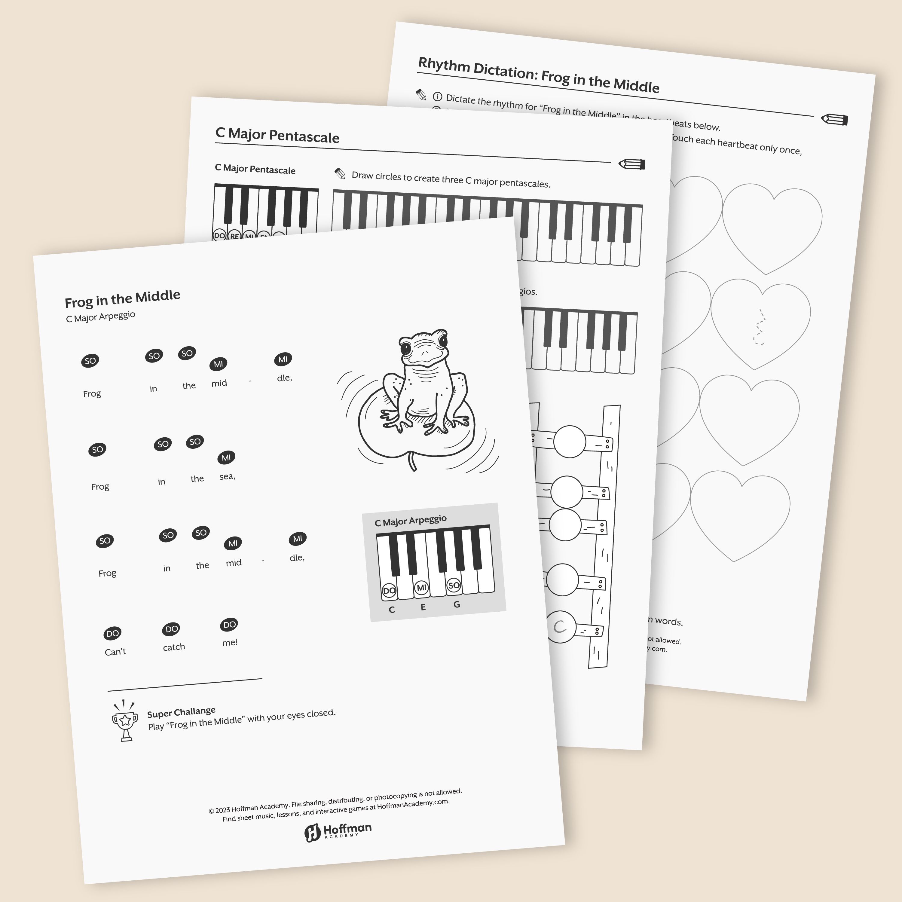 Frog In the Middle | Easy Piano Sheet Music