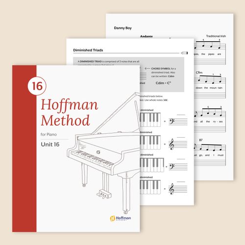 Piano Method Books from Hoffman Academy | Unit Books 1-16