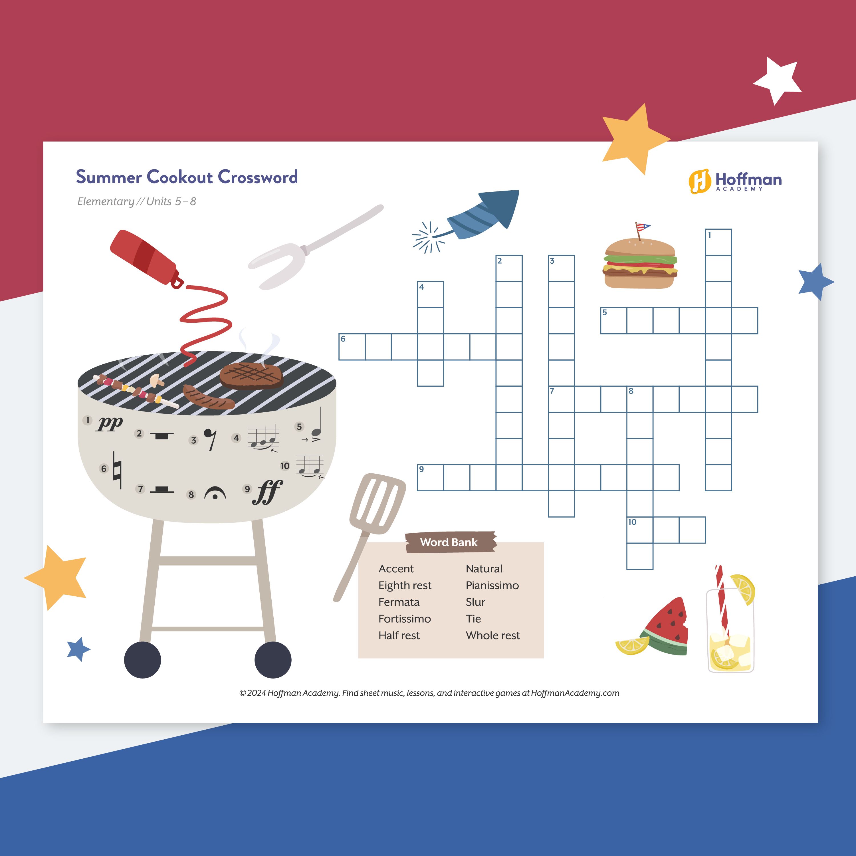 Music Theory | Fourth of July Packet
