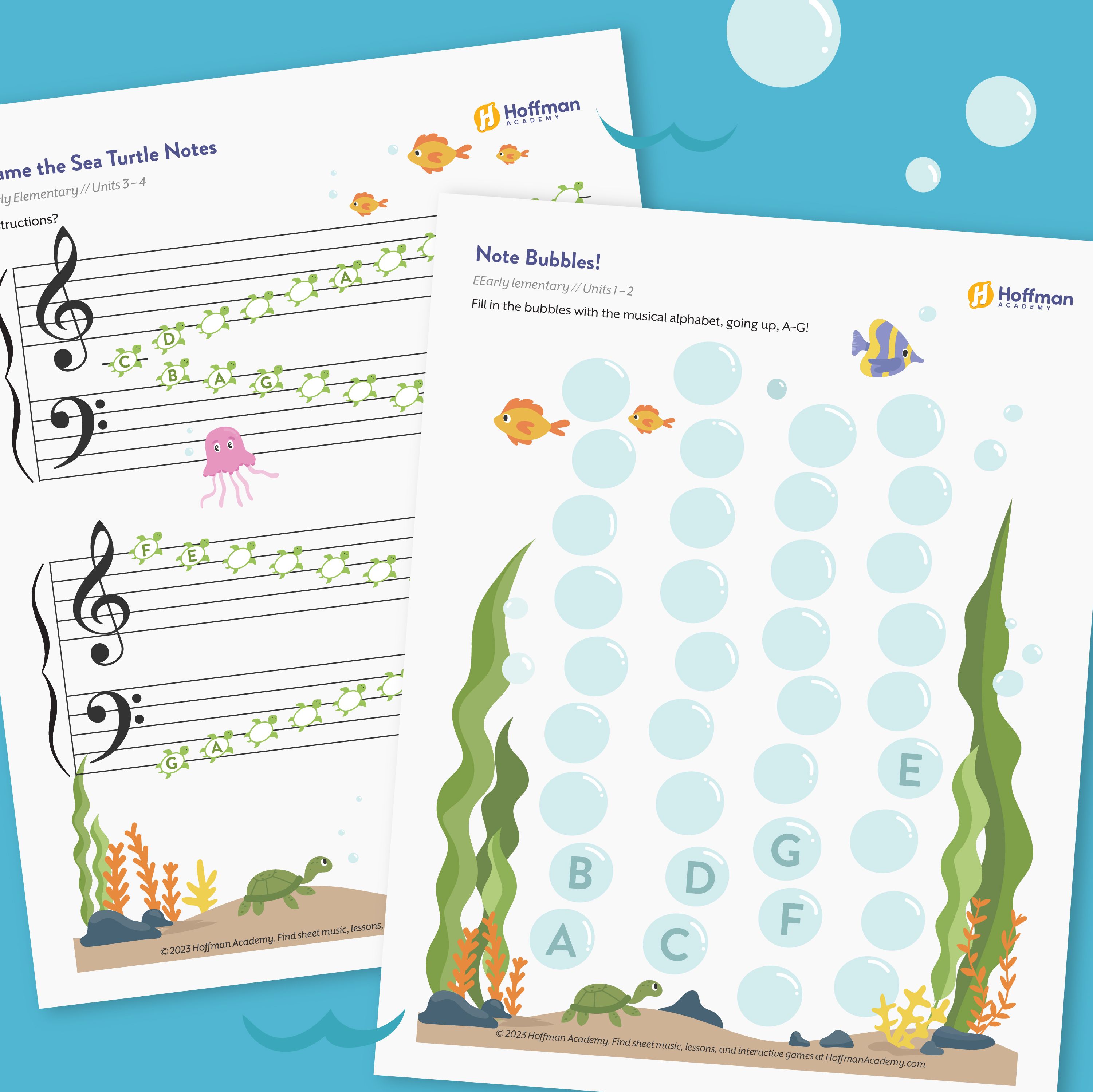 Music Theory | Under the Sea Packet