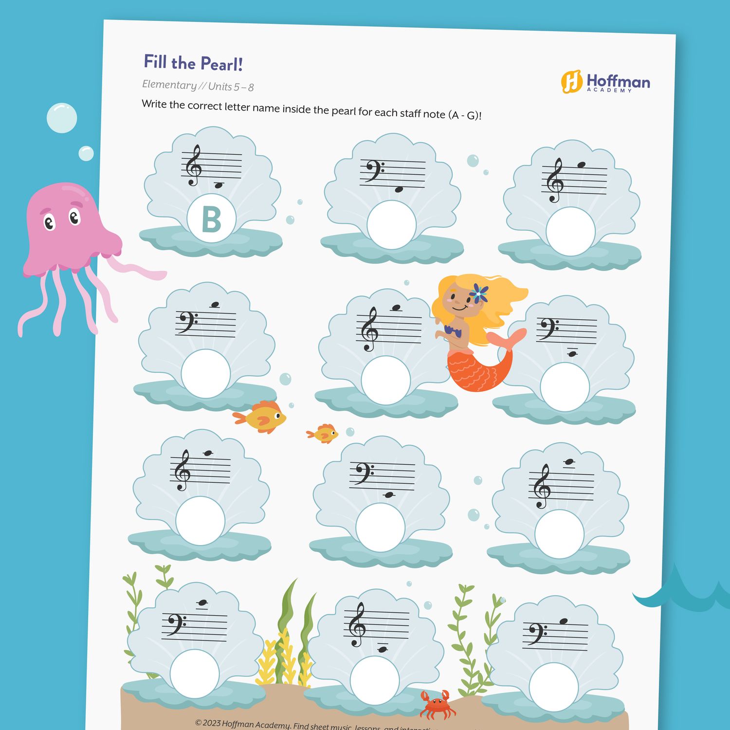 Music Theory | Under the Sea Packet