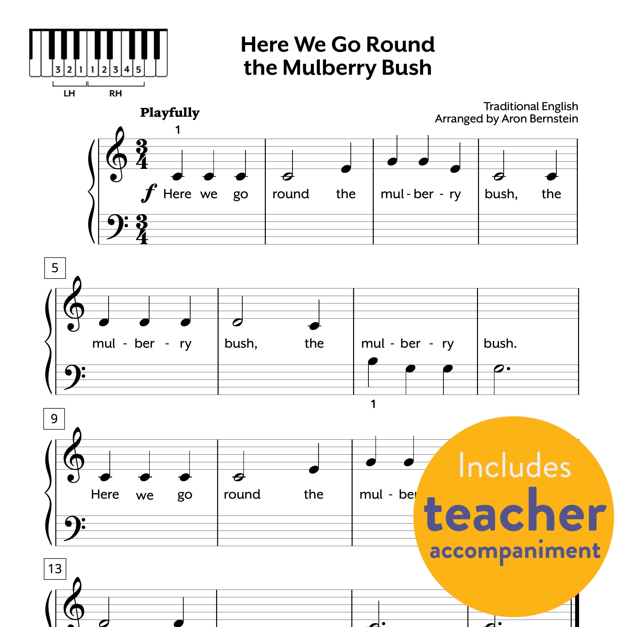 Here We Go Round the Mulberry Bush Sheet Music | Free