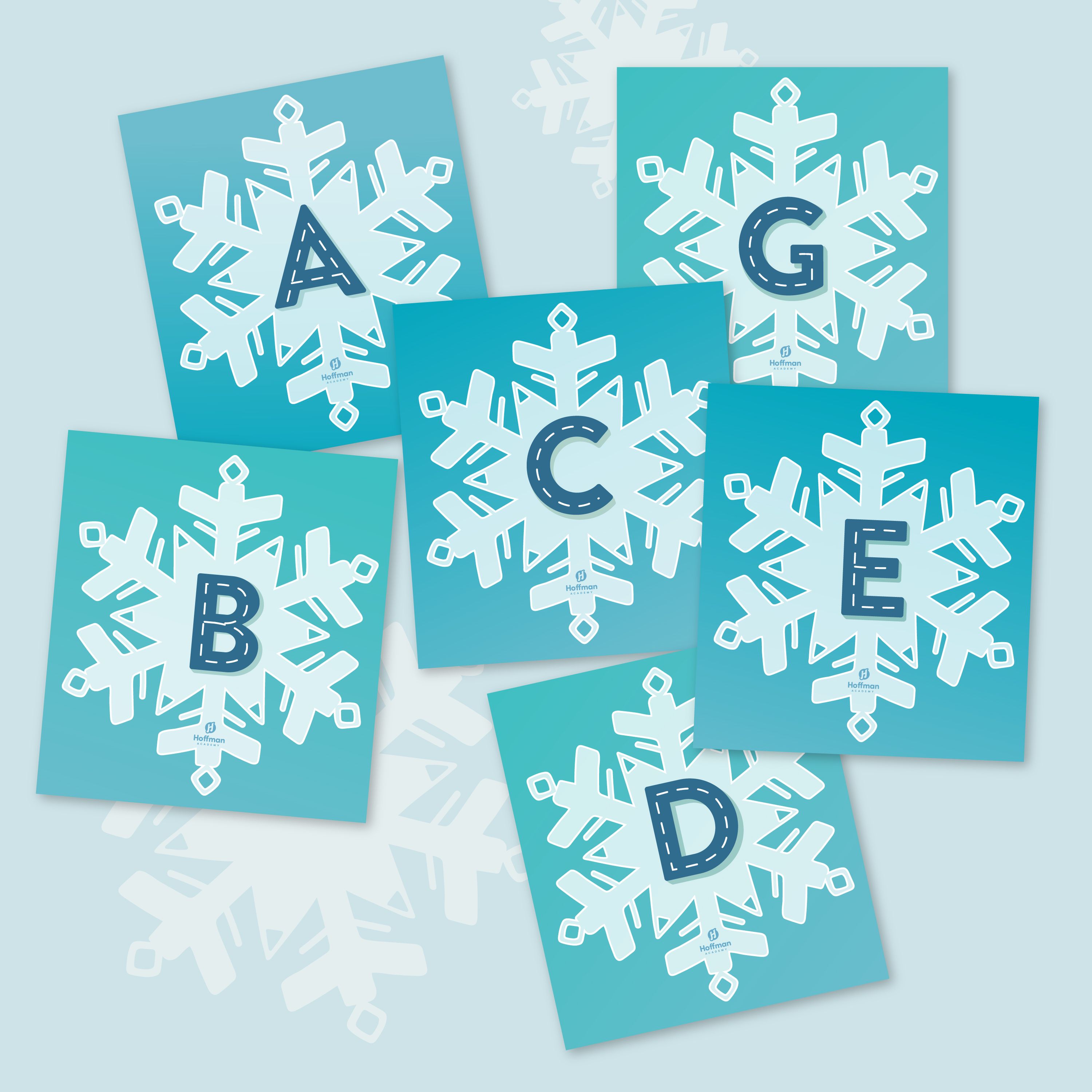 Music Alphabet Flashcards for the Holidays