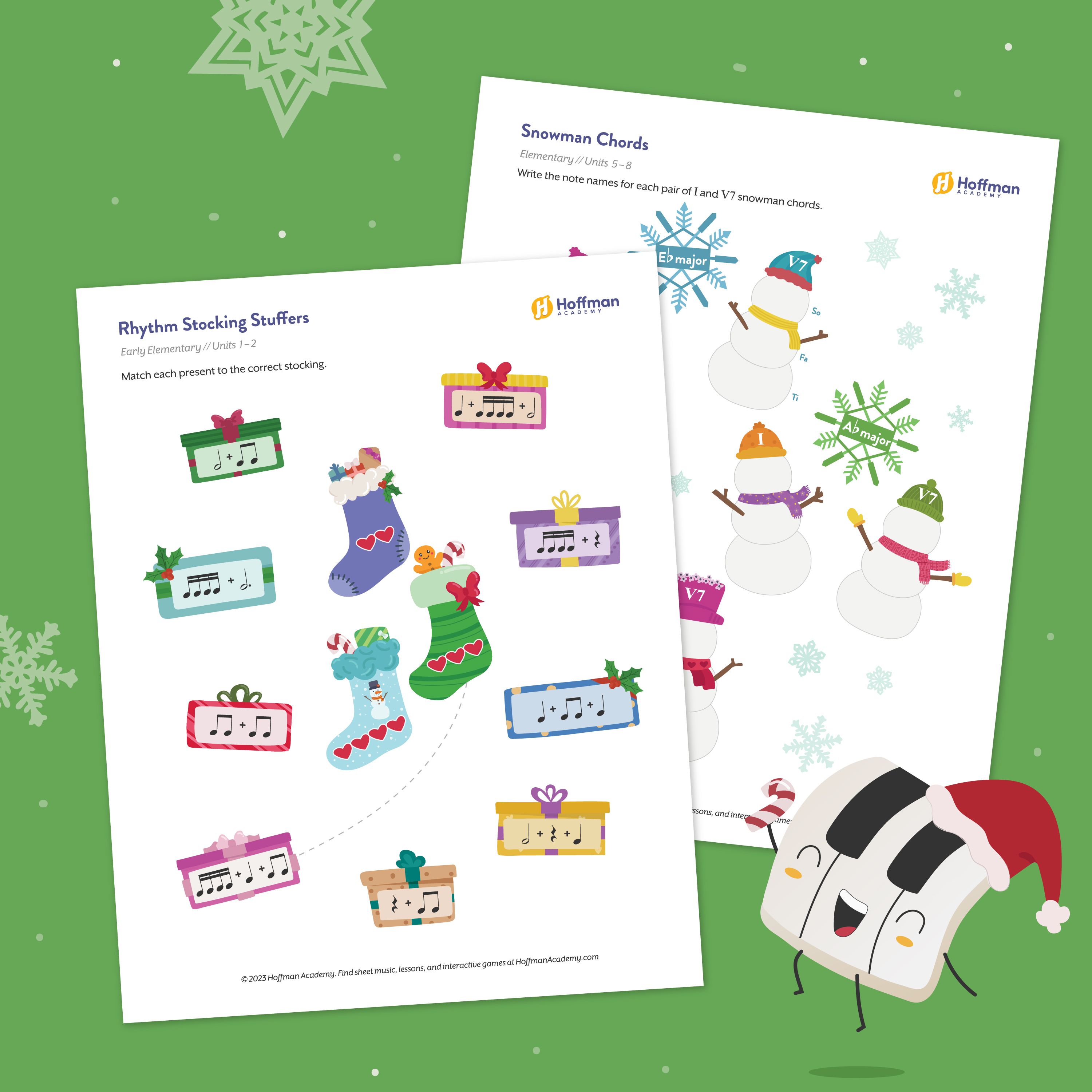 Christmas Packet for Piano | Beginner Level, 27 PDF Pages