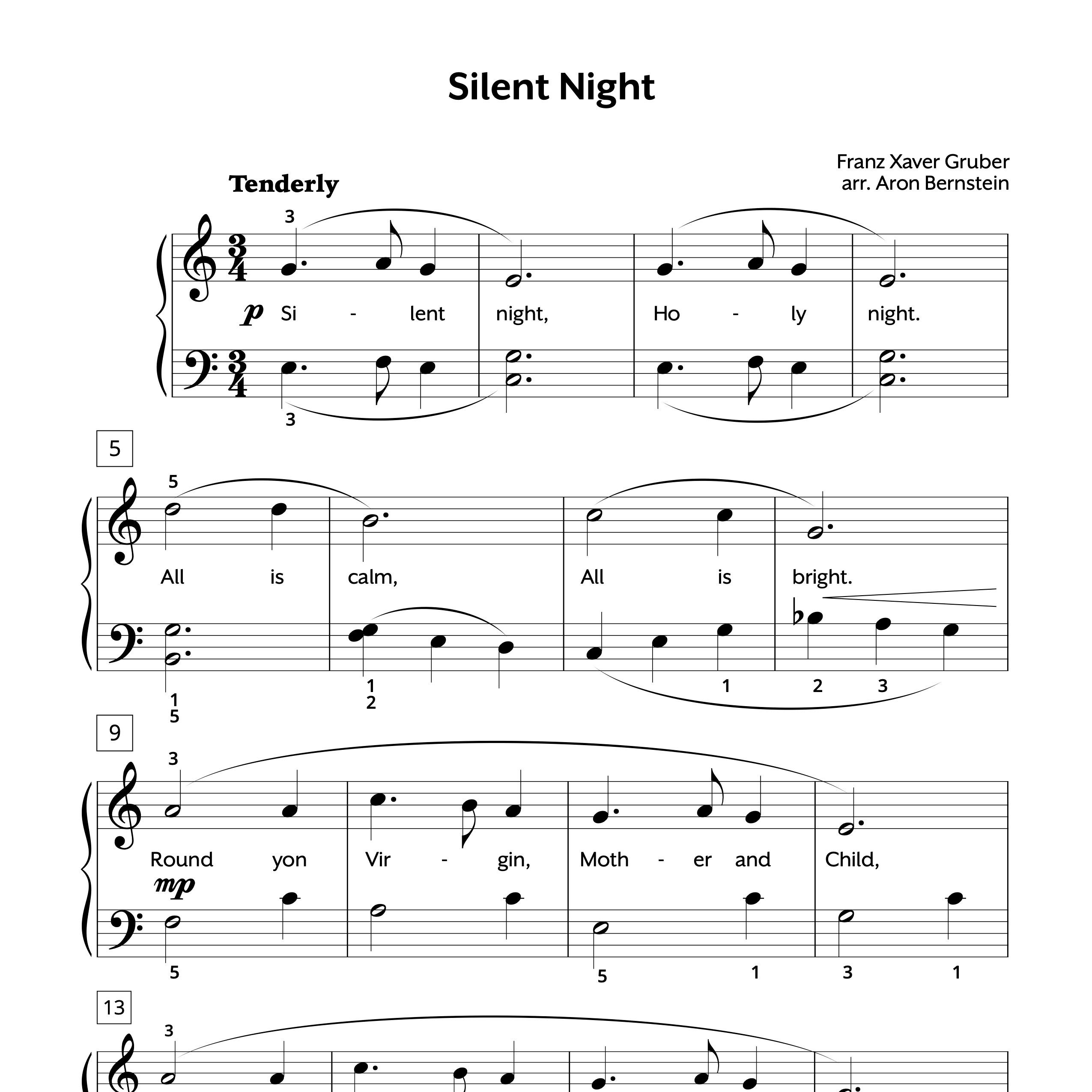 Christmas Piano Sheet Music | Silent Night