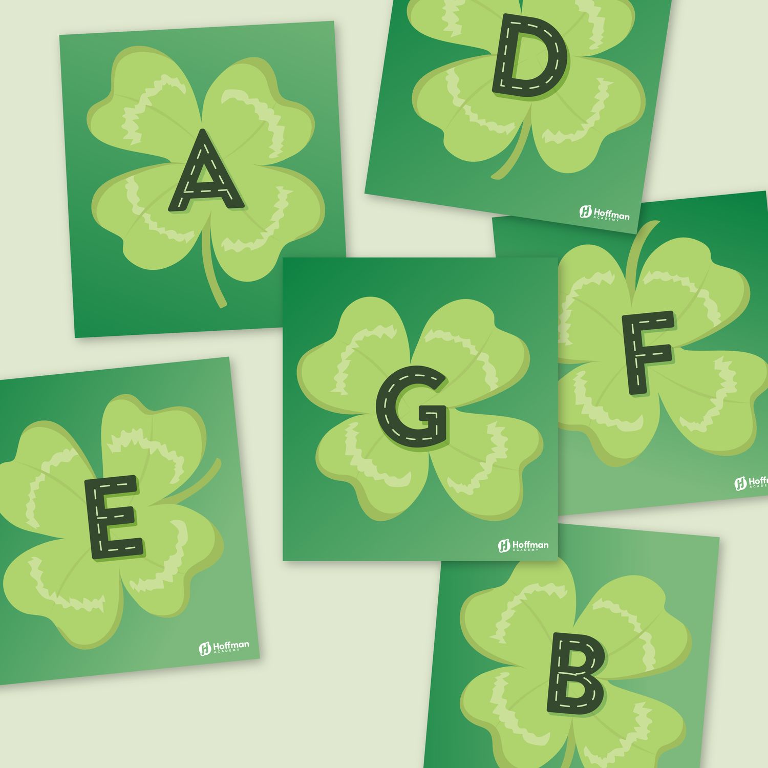 Music Alphabet Flashcards | Saint Patrick's Day