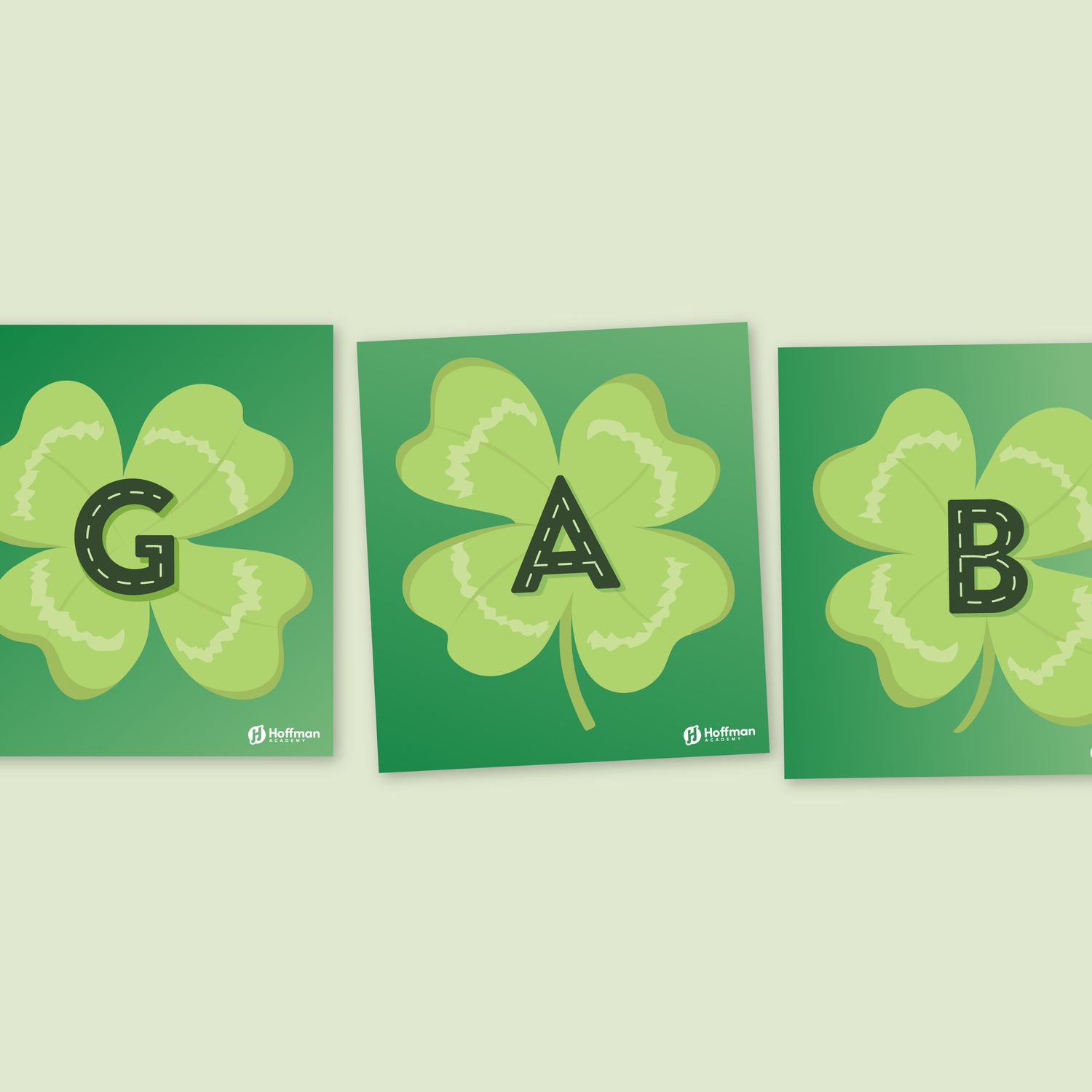 Music Alphabet Flashcards | Saint Patrick's Day