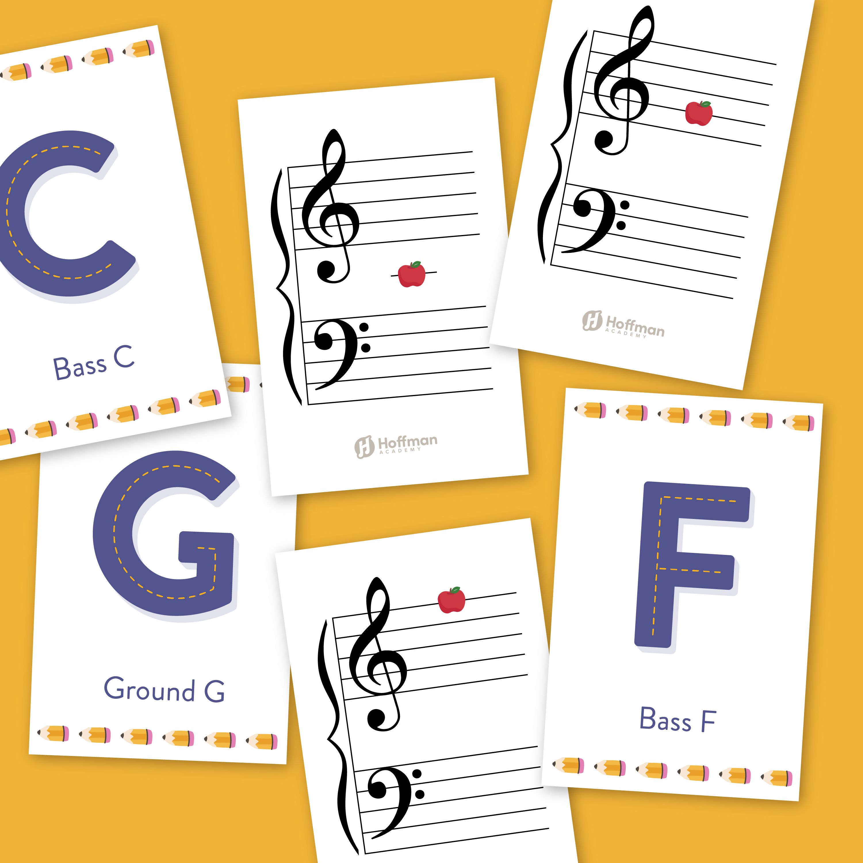 Music Flashcards | Grand Staff Notes | Free Download