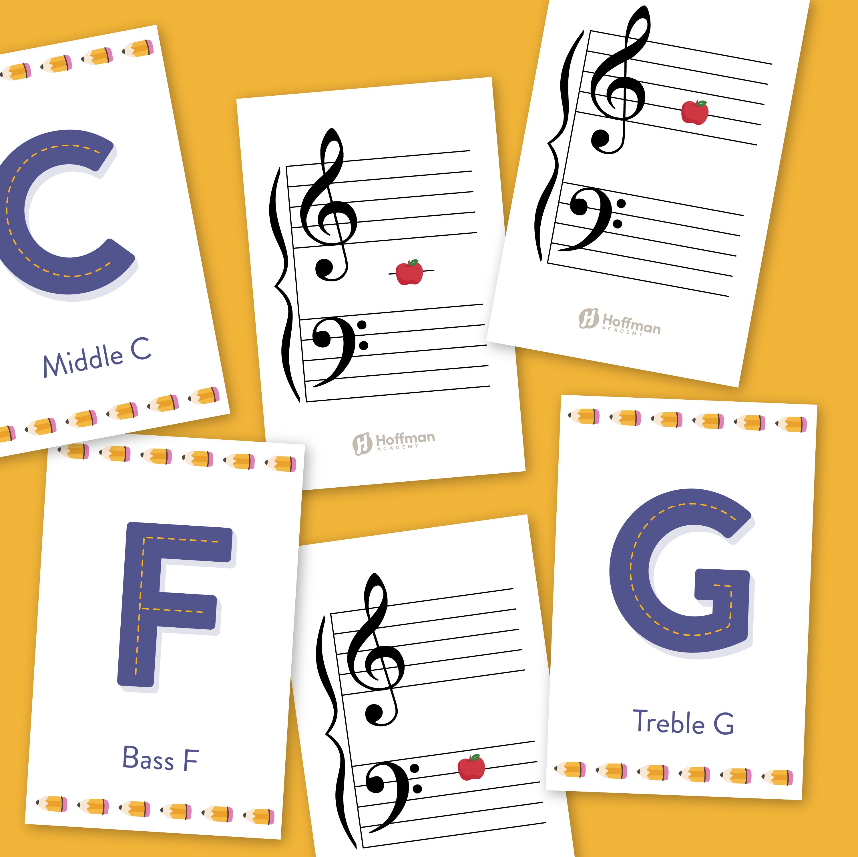 Music Flashcards | Grand Staff Notes | Free Download
