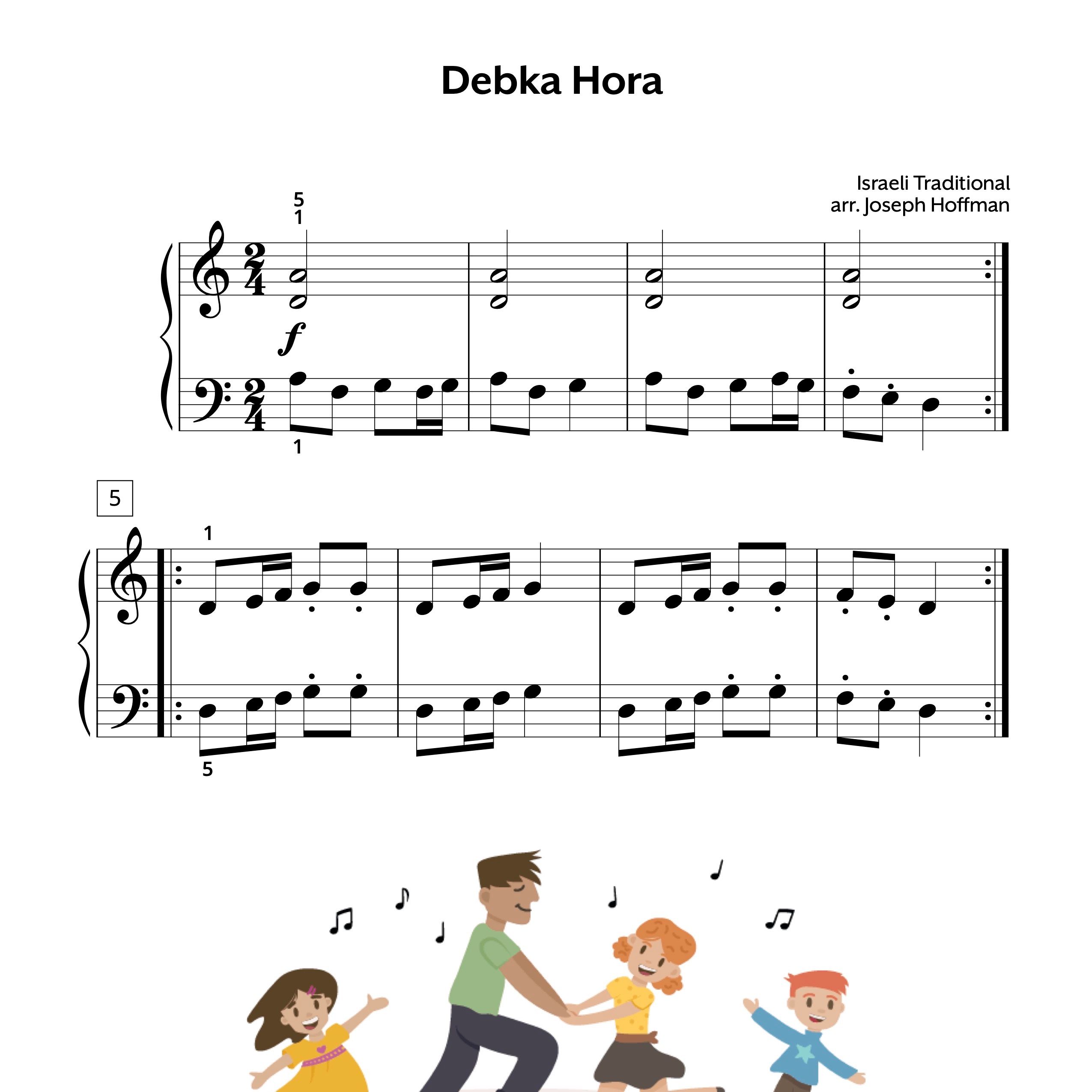 Easy Piano Sheet Music | Debka Hora