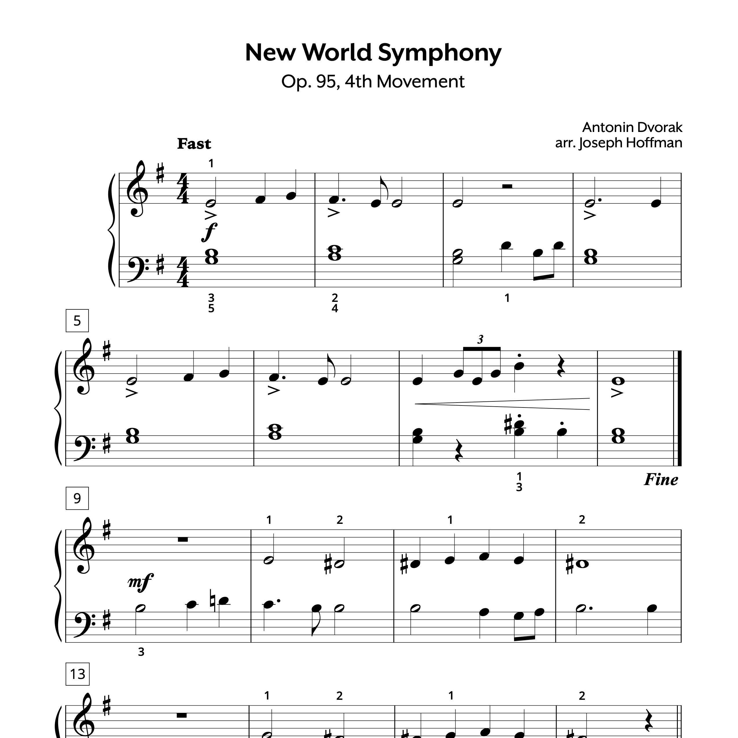 New World Symphony (Elementary Version)