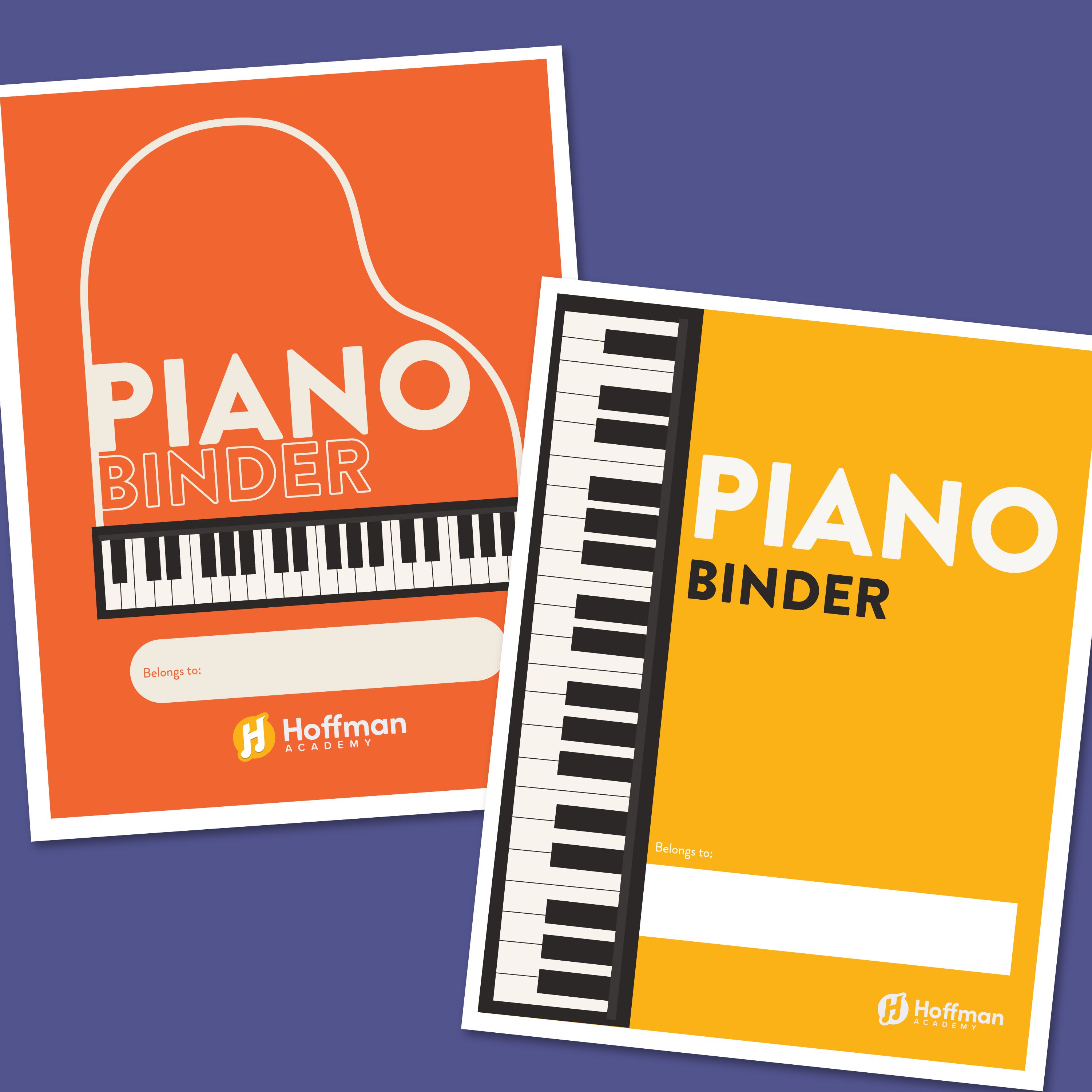Piano Music Binder Covers | Free PDF Download