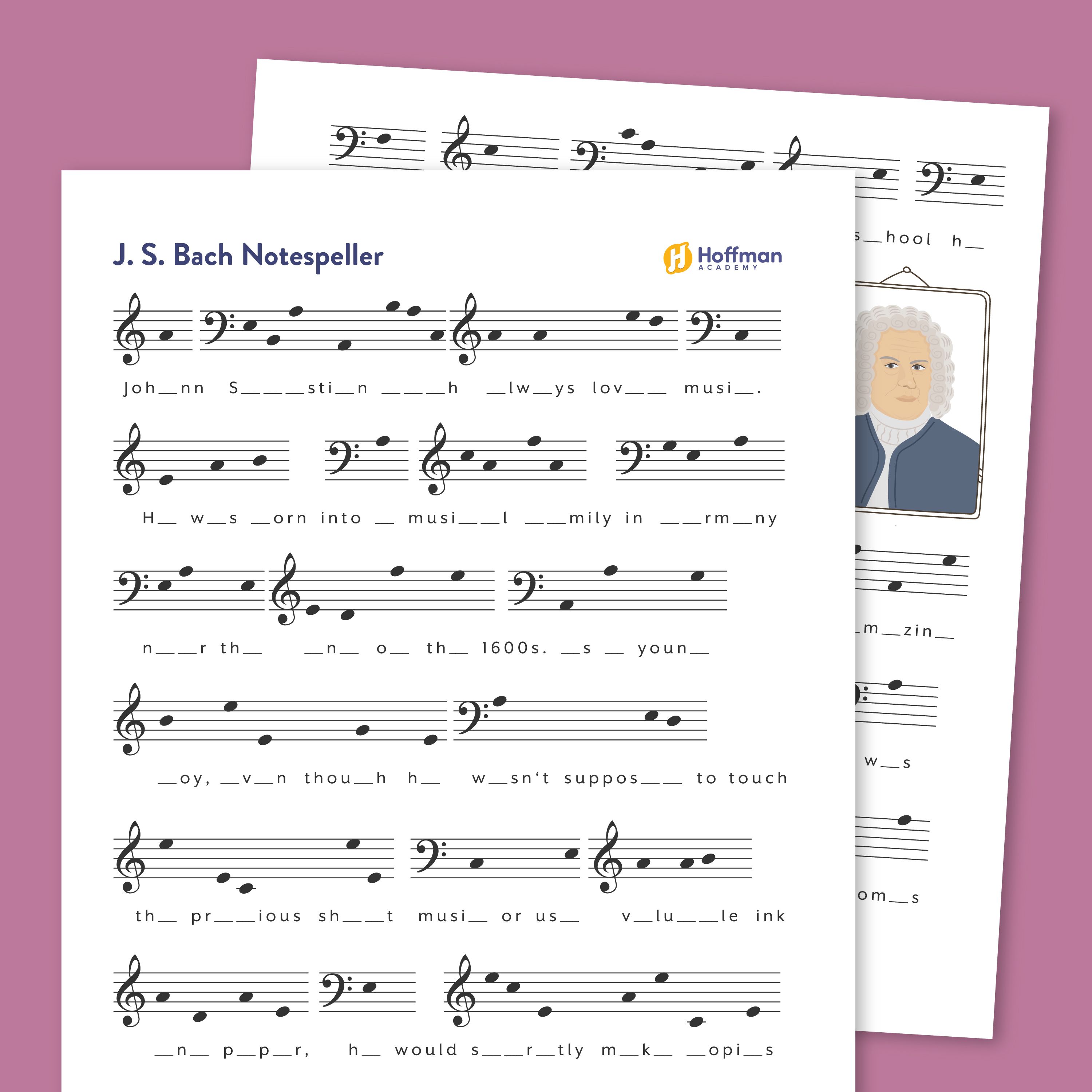 J.S. Bach Notespeller | PDF Download