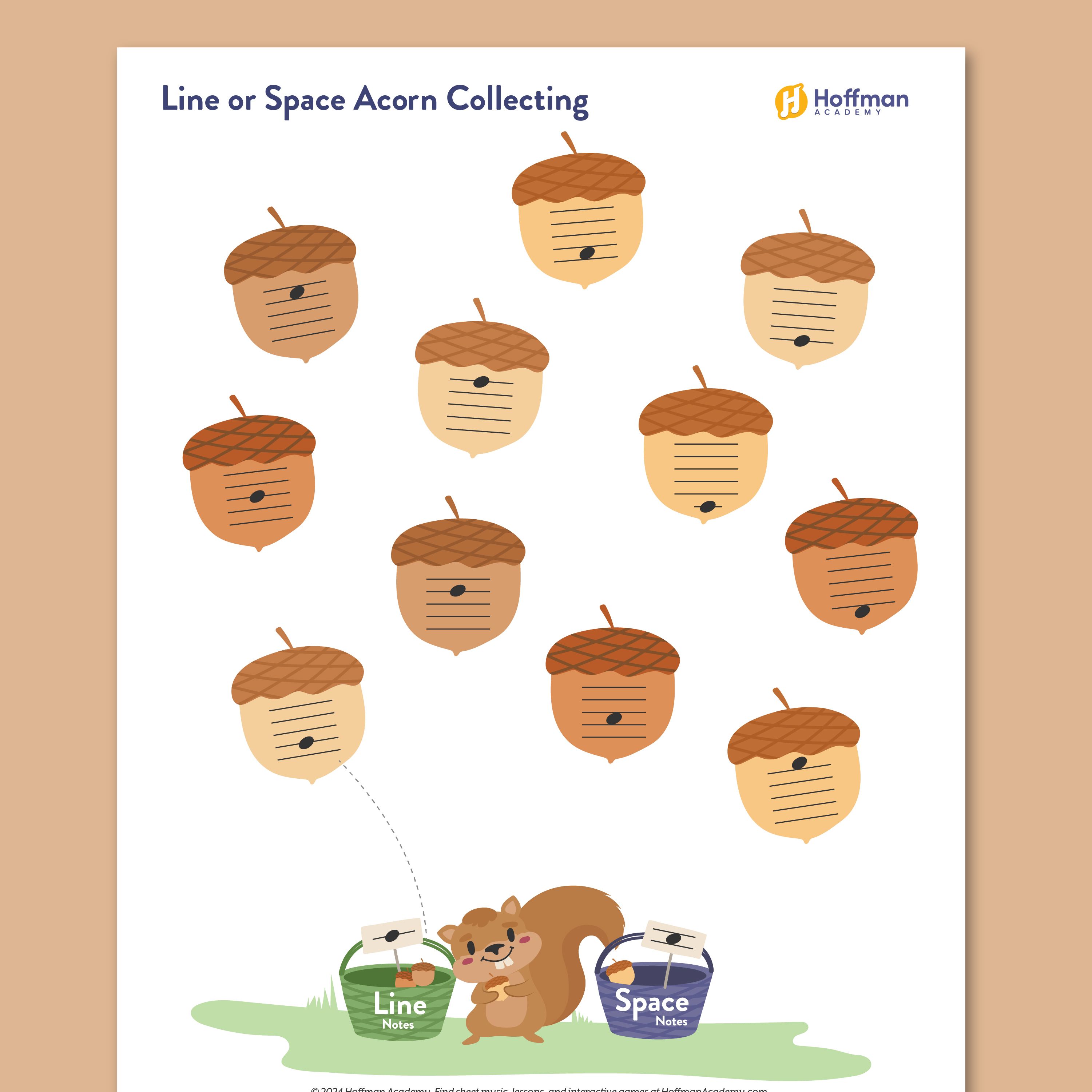 Line or Space Acorn Collecting | PDF Download