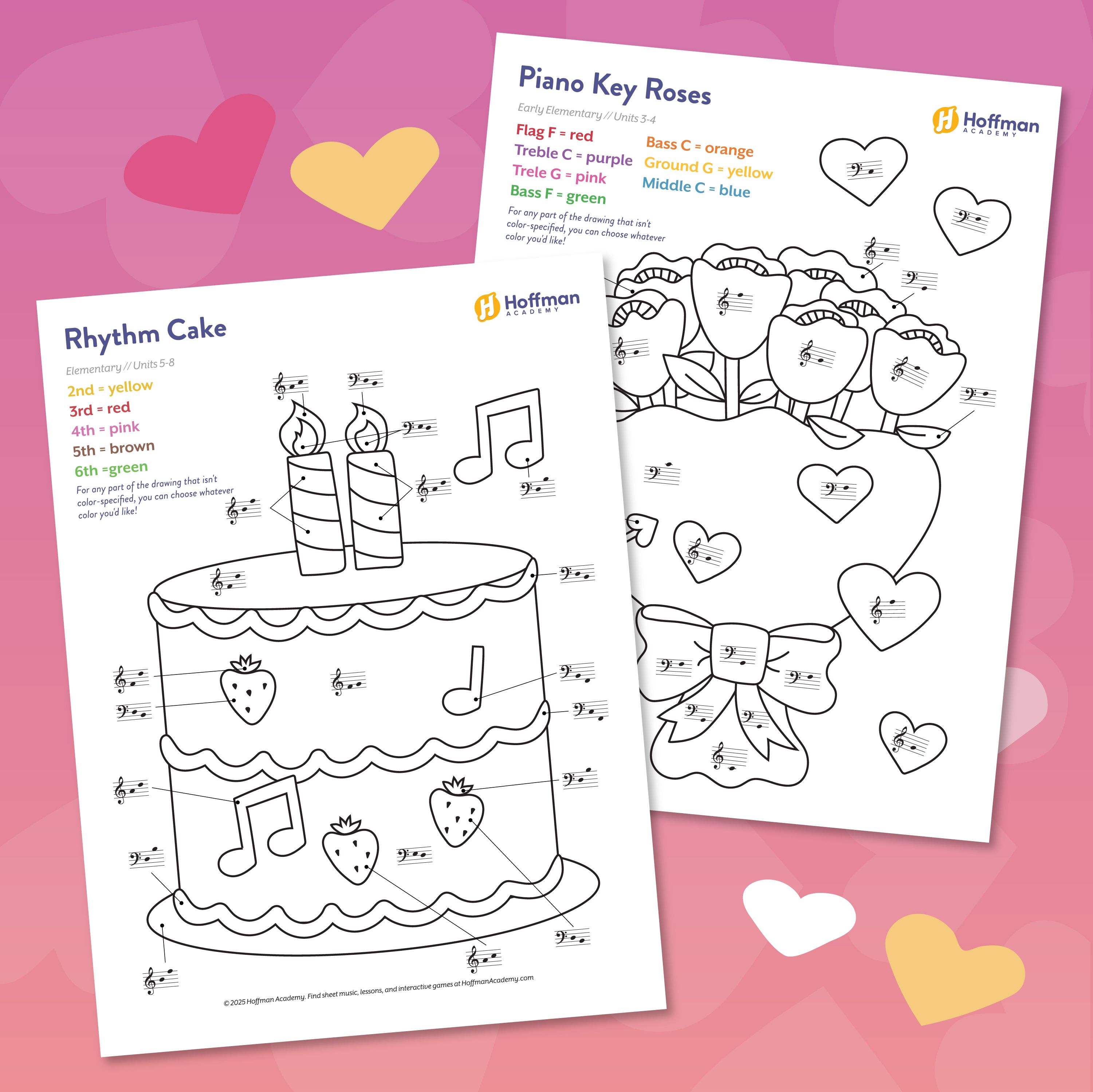 Valentine's Day Color by Note | PDF Download