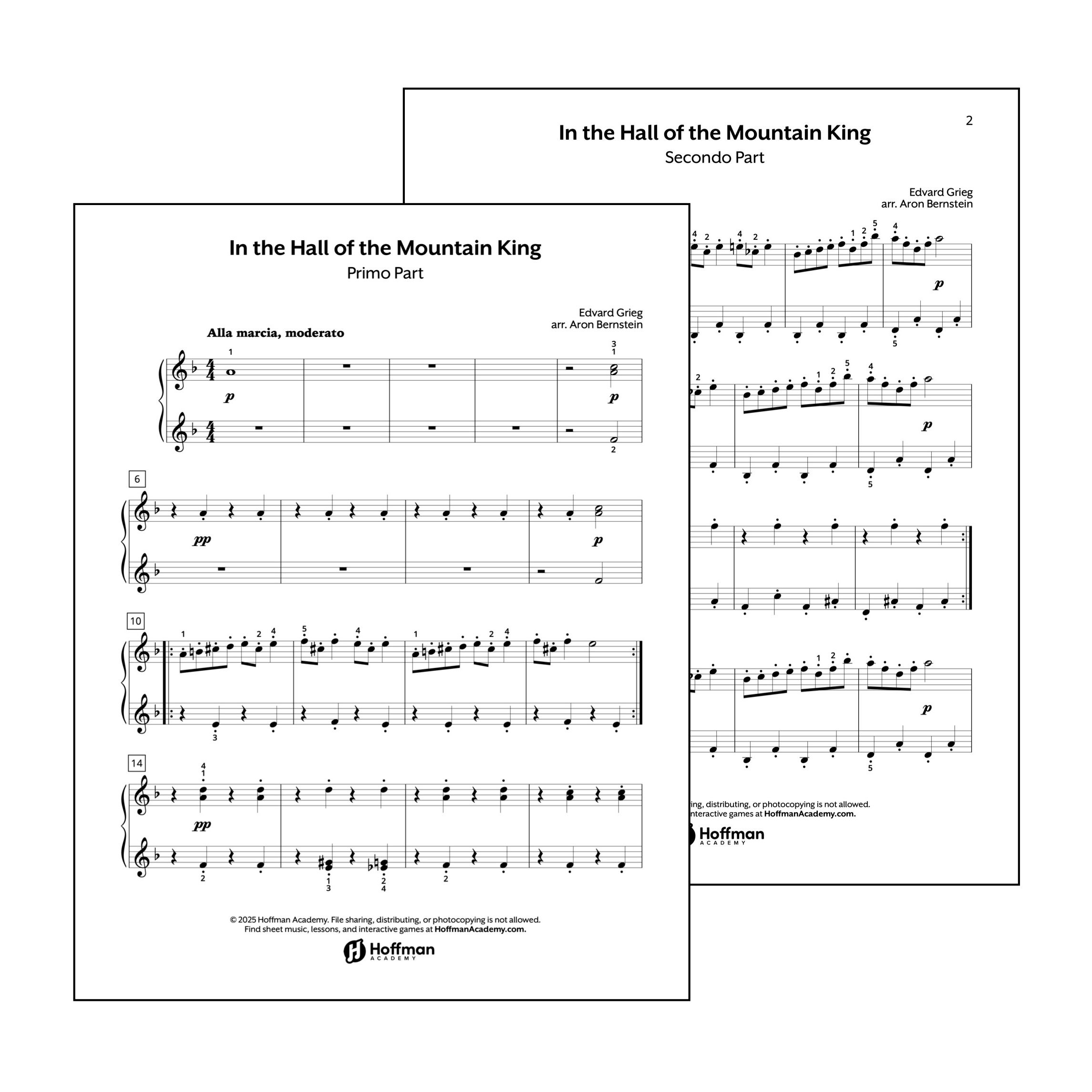 In the Hall of the Mountain King Duet - Piano Duet | PDF Download