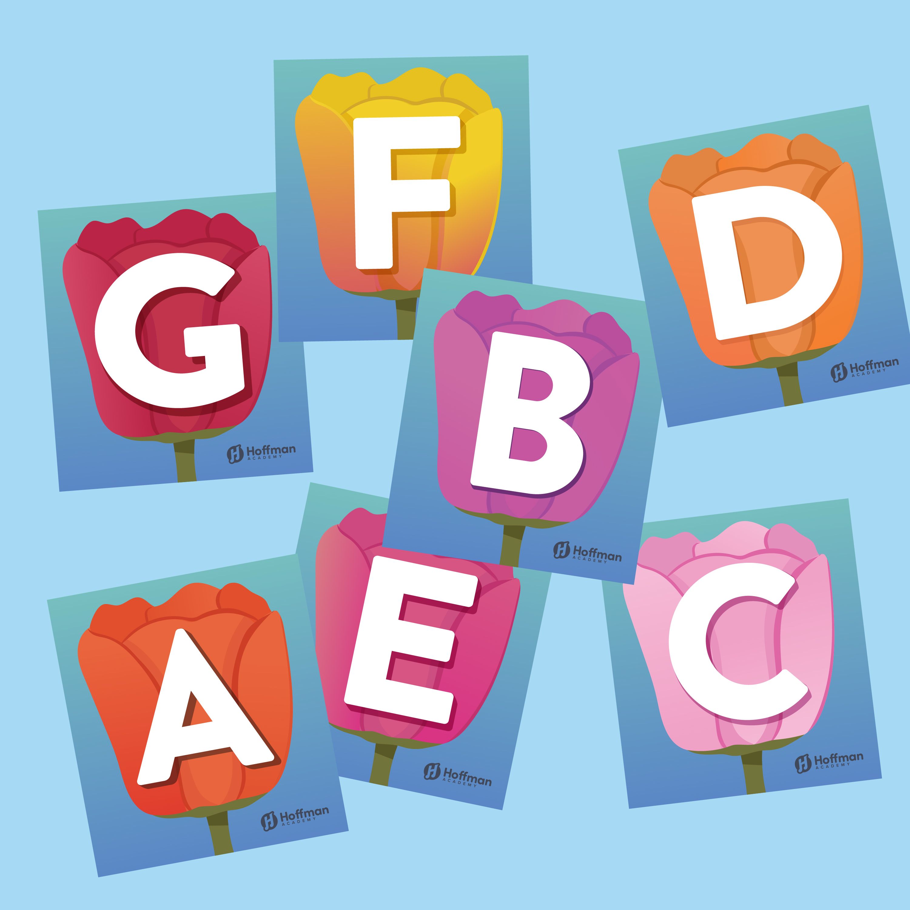 Tulip Alphabet Cards | PDF Download