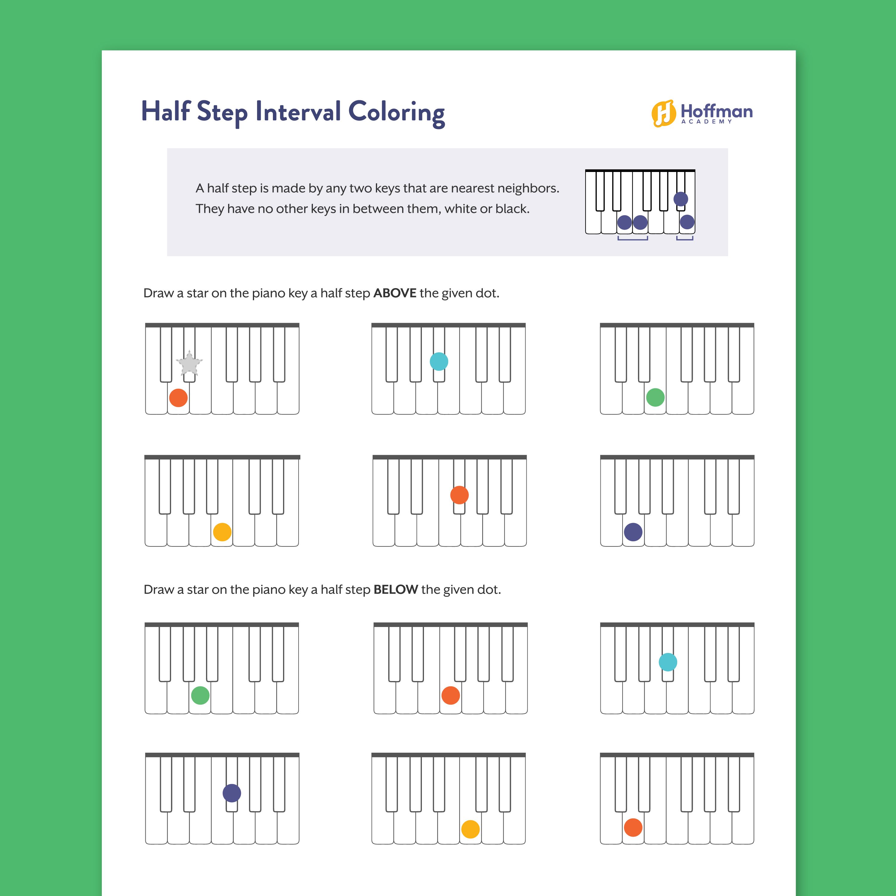 Half Step Interval Coloring | PDF Download