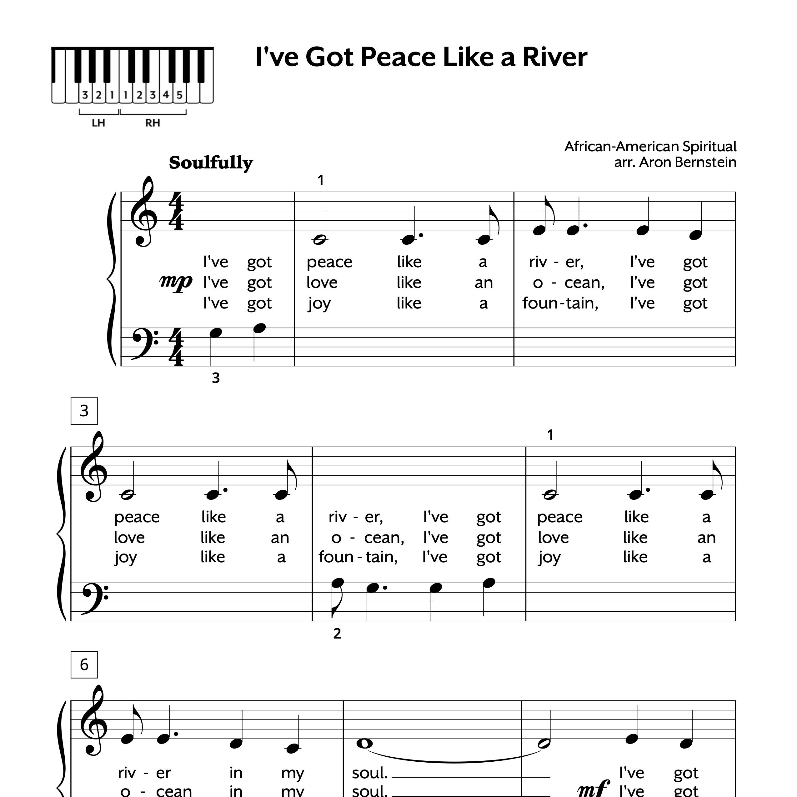 I've Got Peace Like a River Sheet Music | PDF Download