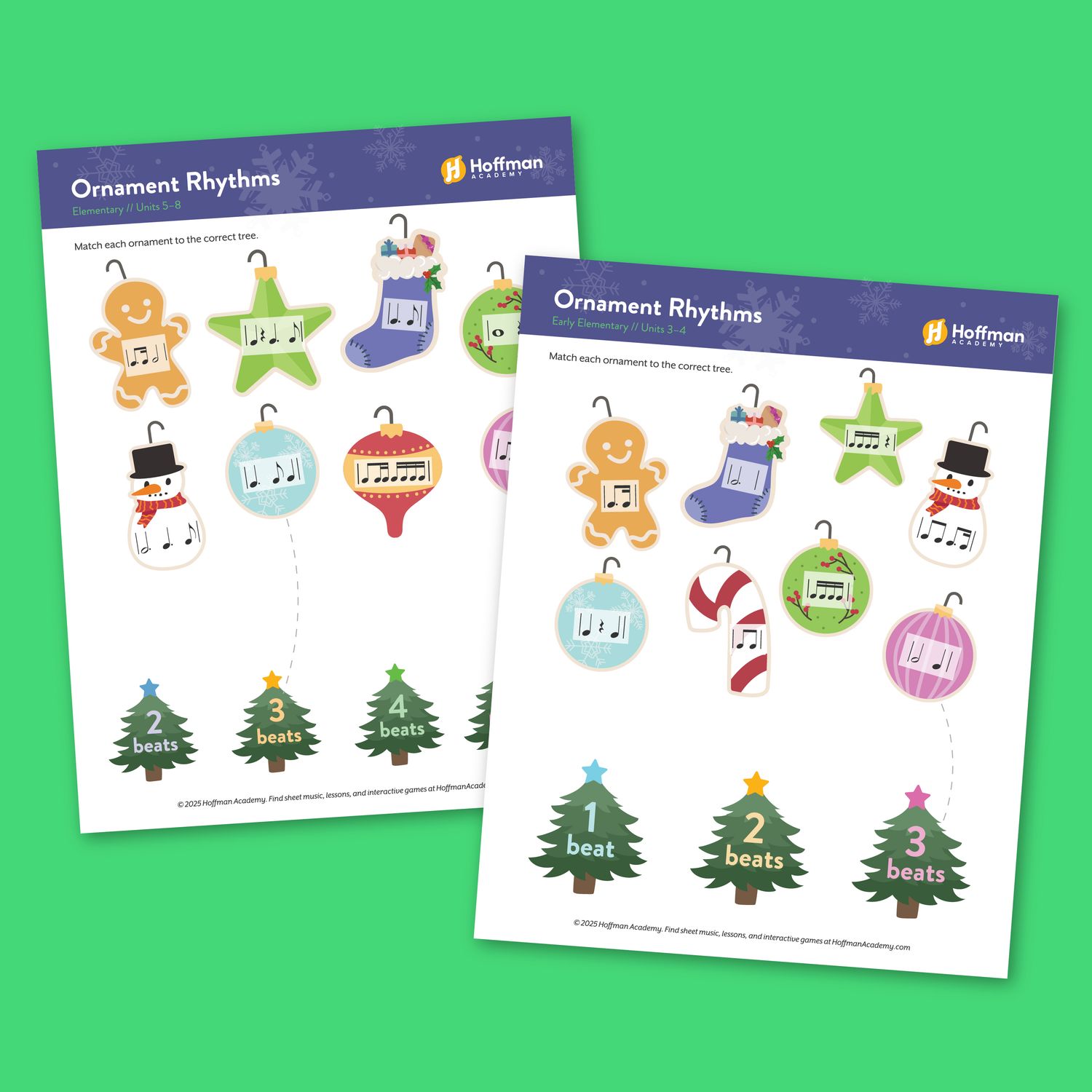 Ornament Rhythms - Music Matching Activity | PDF Download