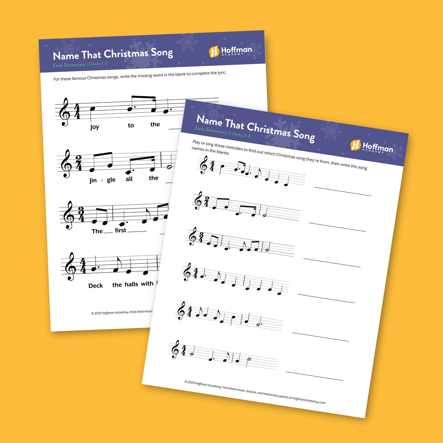 Name That Christmas Song | Music Reading Activity | PDF Download